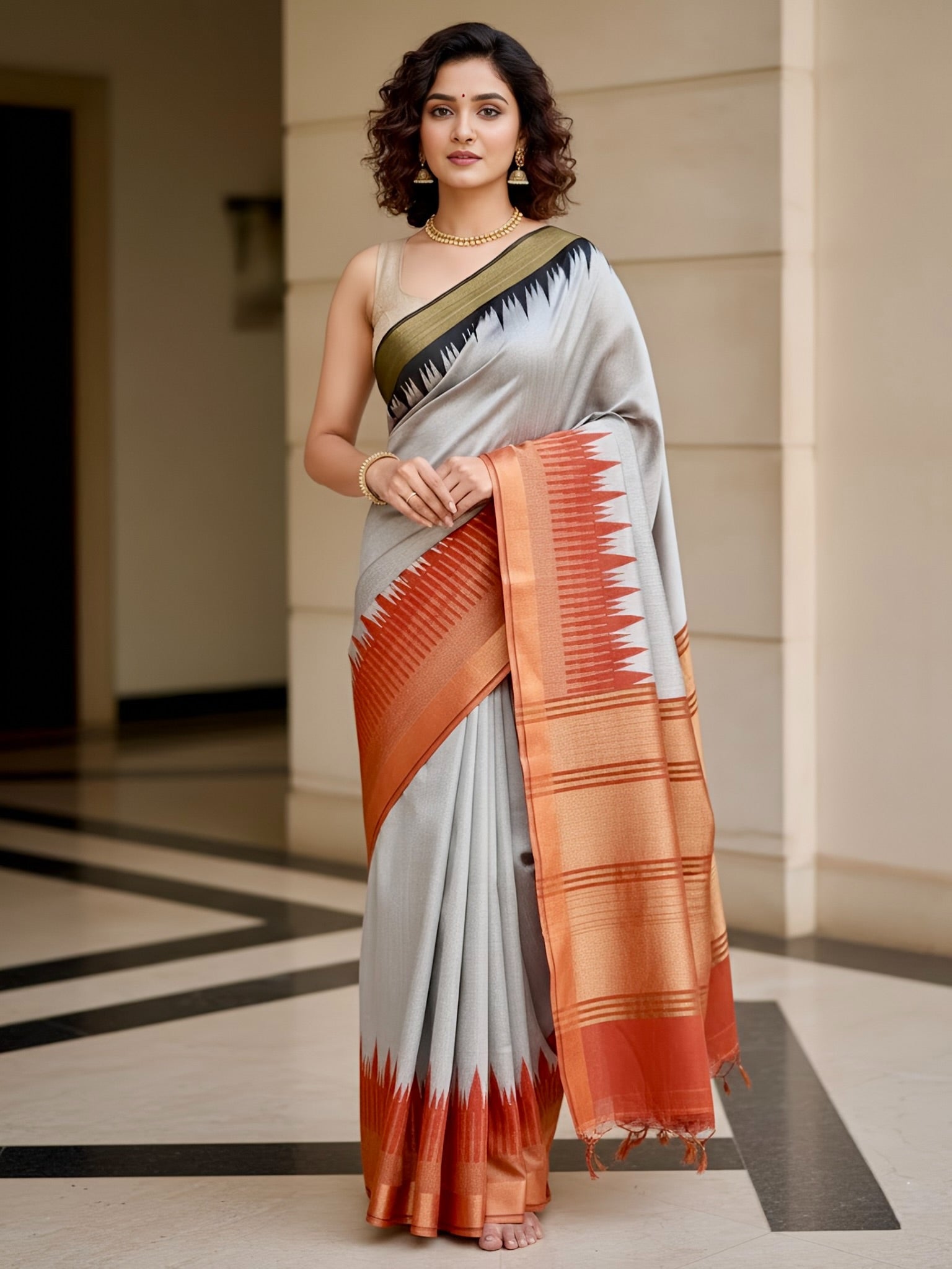 Nalina Pure Raw Silk Saree(silk mark certified) – Thugil