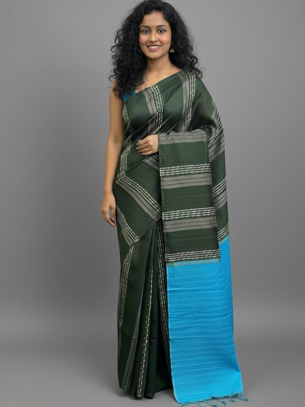 Isha - Premium Semi Tussar Silk Saree – Thugil